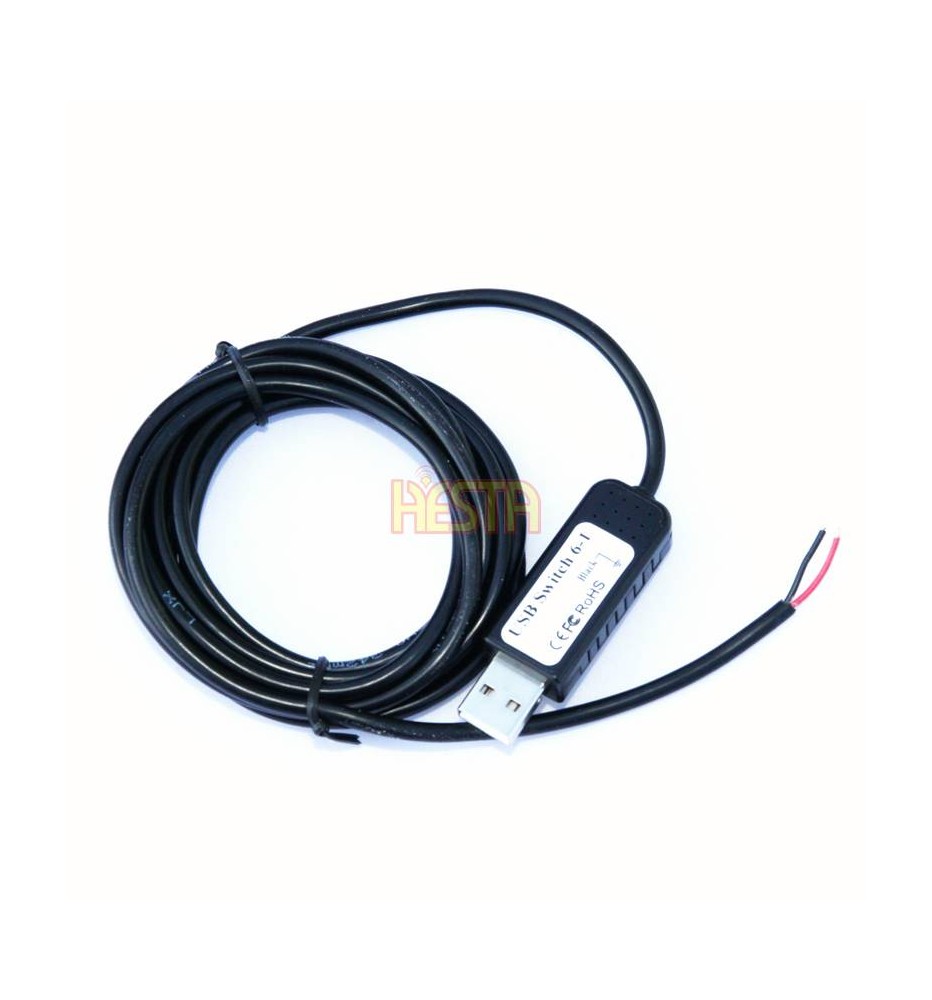 USB-Kabel für 1 Eingänge - für Schalter, Taster, DIY am USB-Anschluss