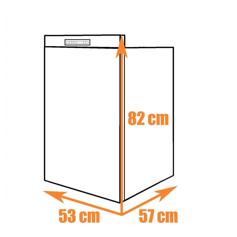 Built-in absorption refrigerator 100L DOMETIC RM8505 AES left hinged ...
