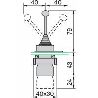 Manette XD2PA24 CR, interrupteur, Manipulateur 4 positions - monostable ...