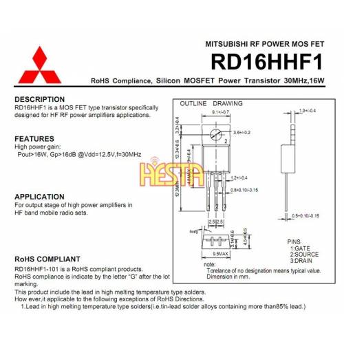 Transistoren, HF-Leistungsverstärker, bipolar, unipolar, MOSFET, NPN ...