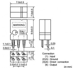 Ceramic filter muRata 455,5kHz, type: SFZLA455KN2A