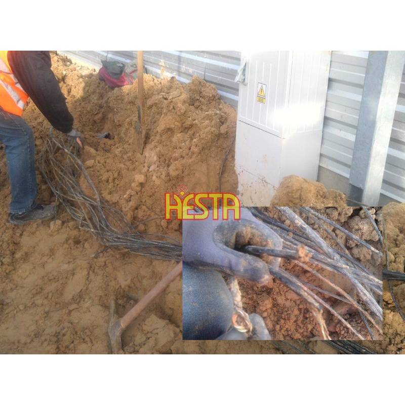 Searching for damaged cables, wires location in the ground and ...